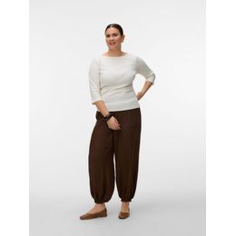 Vero Moda Curve Hose 'VMLifina' Damen Gr&ouml;&szlig;e 46 schoko