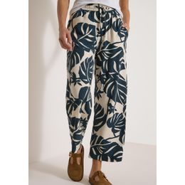 Cecil Damen Stoffhose "Style Neele"palm breeze gr&uuml;n (l&auml;nge 26), Gr. M, bedruckt, Web, Obermaterial: 100% Viskose, Hosen, Sommerhose im Loose Fit und