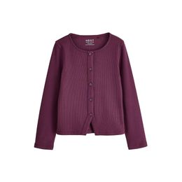 next Strickjacke M&auml;dchen Gr&ouml;&szlig;e 128 aubergine