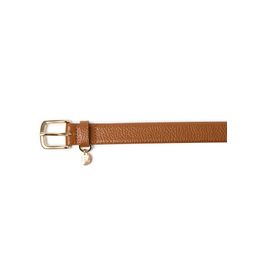 Marie Lund Lederg&uuml;rtel in camel - 0019 | Gr.: 80 cm