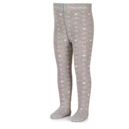 Sterntaler Strumpfhose Herzen in hellgrau mel. | Gr.: 128