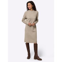 Heine Damen Strick-Kleid, Braun, Gr. 42, Strickkleider, Material: Viskose
