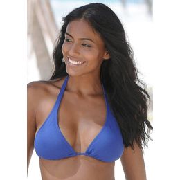 Buffalo Triangel-Bikinioberteil, Blau, Gr. 36A/B, Damen, Triangel-Bikinis, Material: Polyamid, Elasthan