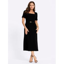 Heine Web-Kleid in schwarz | Gr.: 48