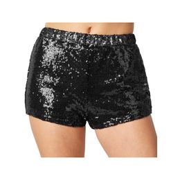 TecTake Shorts mit gl&auml;nzenden Pailletten, f&uuml;r viele Outfits und Anl&auml;sse | Gr.: M