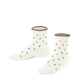 Falke Kinder Kurzsocken "Multidot", Gr. 35, wei&szlig;, Obermaterial: 89% Baumwolle CO. 10% Polyamid PA. 1% Elasthan EL., Socken