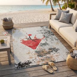 Teppich Sansibar, B:240cm H:3mm L:340cm, bunt, Polypropylen, Wohnzimmer, Teppiche, "Rantum Beach SA-027", Flachgewebe, modernes Design, In- und