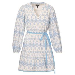 Adrianna Papell kurzes Sommerkleid Flounce Hem Short Dress in Light Blue/Ivory | Gr.: 46