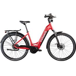 Tretwerk E-Bike "Amber Nexus", 48cm, 28 Zoll (71,12cm), rot, Elektrofahrr&auml;der, Tretwerk Amber Nexus E Bike Damen 28 Zoll Elektrofahrrad 155 - 185cm