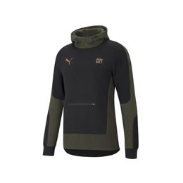 Puma Hoodie Manchester City Evostripe in Schwarz | Gr.: XXL