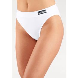 Damen Jazz-Pants Slips, Wei&szlig;, Gr. 34, petite fleur by Lascana, Unterhosen, Material: Baumwolle