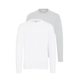 !Solid Langarmshirt SDOdatten in Wei&szlig; | Gr.: XXL