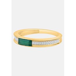 Diamant Exquis Ring aus 375 Gelbgold mit Diamant | Gr.: 56