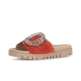 Gabor Damen Pantolette "Pantolette", Gr. 44, rot, Schuhe