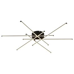Globo Lighting Deckenleuchte schwarz Ma&szlig;e (cm): H: 7,7 &Oslash;: 80 &raquo; H&ouml;ffner