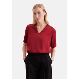 Seidensticker Damen Klassische Bluse, rot, Gr. 40, unifarben, 75% Acetat, 25% Polyester, Blusen, Tunika Uni