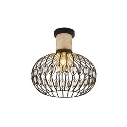 Globo Lighting Deckenleuchte schwarz Ma&szlig;e (cm): H: 36,5 &Oslash;: 38 &raquo; H&ouml;ffner