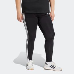 Damen Leggings "W 3S SJ LEG INC", schwarz-wei&szlig;, Gr. 1X, adidas Sportswear, Obermaterial: 90% Baumwolle, 10% Elasthan, Hosen, f&uuml;r Erwachsene, mit