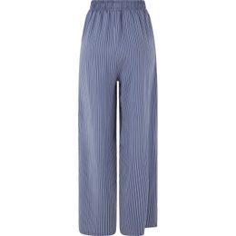 Urban Classics Damen Stoffhose "Urban Classics Damen Ladies Viscose Resort Pants"vintageblaupinstripe, Gr. XL, kariert, 100% Viskose, Hosen