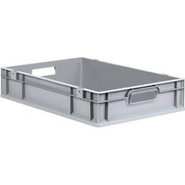 Sch&auml;fer Shop Sch&auml;fer Shop Pure Eurobox Serie Economy, Griffe offen, Kunststoff, B 600 x T 400 x H 120 mm, 23 l, grau
