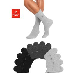 H.I.S. H.I.S Herren Socken "Herren Basic Str&uuml;mpfe Atmungsaktive Baumwolle, M&auml;nnersocken Business", Gr. 39, schwarz, Baumwolle, Baumwollmischung, Elasthan,