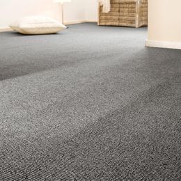ANDIAMO Teppichboden "Bruce, Schlinge, Gesamth&ouml;he 4 mm, Luxusklasse LC1", B : 21cm 1 Stk., L: 30cm, grau, Schlafzimmer, Teppiche, meliert, Breite 400