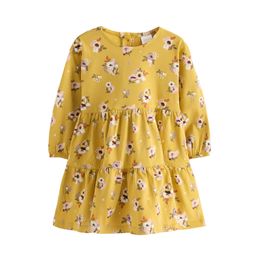 Next Kleid M&auml;dchen Gr&ouml;&szlig;e 116 ecru / limone / helllila / ros&eacute;