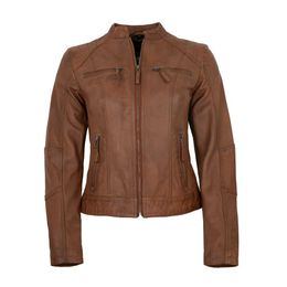 7eleven Lederjacke Lammnappa in Cognac | Gr.: 40