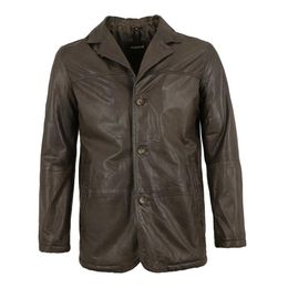Maddox Lederjacke Sakko Lammnappa in Dunkelbraun | Gr.: 60