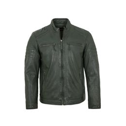 Jilani Lederjacke Lammnappa green in Petrol | Gr.: 50
