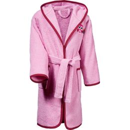 Erwin M&uuml;ller Erwin M&uuml;ller Frottier Kinder-Bademantel mit Kapuze in rosa | Gr.: 86/92