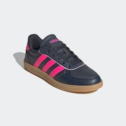 M&auml;dchen Sneaker "BREAKNET SLEEK KIDS", adidas Sportswear, Gr. 40, rosa, Synthetik, Schuhe, inspiriert vom Design des adidas handball spezial