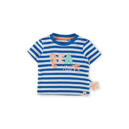 Sigikid T-Shirt Sea You in Wei&szlig;/Blau gestreift | Gr.: 80