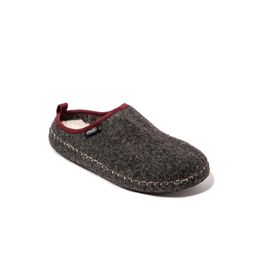 nuvola Hausschuhe "New Rim" in Grau/Granatrot | Gr.: 42