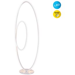 N&auml;ve N&Auml;VE LED Stehlampe "Odrive", 1, H: 120cm, 1 Stk., wei&szlig;, Wohnzimmer, Leuchten, oval, dimmbar, geschwungene bogenf&ouml;rmige LED-Streifen, wei&szlig;