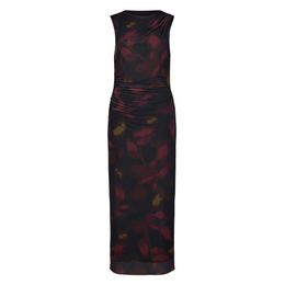 Zero Mesh-Kleid mit Print in Black/Dark Red | Gr.: 38