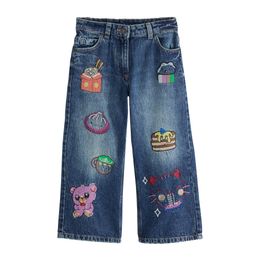 next Jeans girl size 134 Beige / Dark blue / Brown / Light green