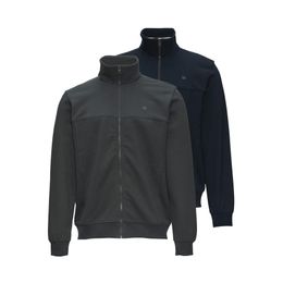 s.Oliver S. Oliver Sweatjacke Basic in Blau / schwarz | Gr.: XL