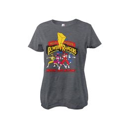 Power Rangers Shirt "Morph Into Action Girly Tee" in Grau | Gr.: L