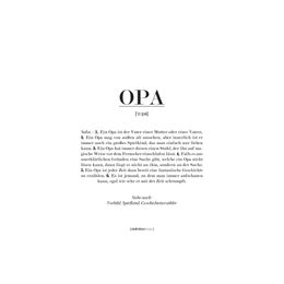 Poster & Frame Poster Opa | Gr.: 30x40 cm