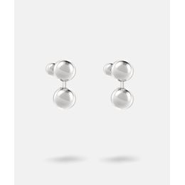 Damen Paar Ohrstecker "Schmuck Geschenk Edelstahl Ohrringe Steel Ball", Edelstahl, silber, Liebeskind Berlin, Edelstahl, Ohrringe