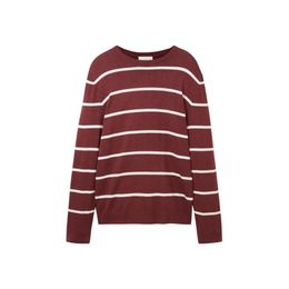 Tom Tailor Sweater male size M Bordeaux / White