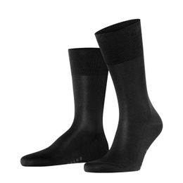 Falke Damen Socken "Tiago", Gr. 47, schwarz, Obermaterial: 93% Baumwolle CO. 5% Polyamid PA. 2% Elasthan EL., glatt, Socken