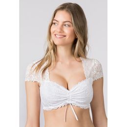 Stockerpoint Dirndlbluse "Jasmin" in wei&szlig; | Gr.: 36