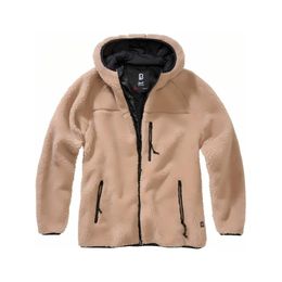 Brandit Fleecejacke/Fleecepullover "Women Teddyfleece Jacket Hooded" in Braun | Gr.: 3XL