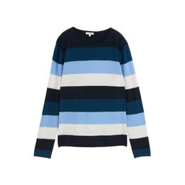 Tom Tailor Sweater female size S Navy / Light blue / Dark blue / White