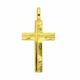 Adelia&acute;s ADELIA ́S Damen Kreuzkette "Halskette - Kreuzkette mit Kreuz Anh&auml;nger aus 585 Gold", Gelbgold 585 Gold, gold, Gelbgold 585, Gold, Halsketten,