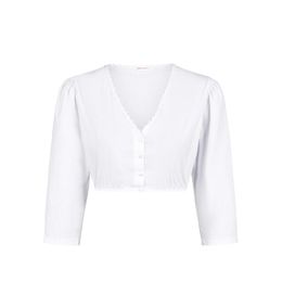 Nina von C. Dirndl-Bluse 3/4 Arm in weiss | Gr.: 32