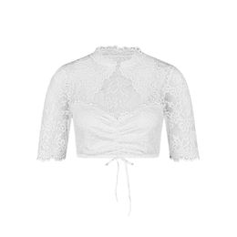 Nina von C. Dirndlbluse halbarm in weiss | Gr.: 42