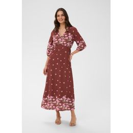 Kaffe Kleid KArosine Tight fit in Henna Border Flower | Gr.: 34
